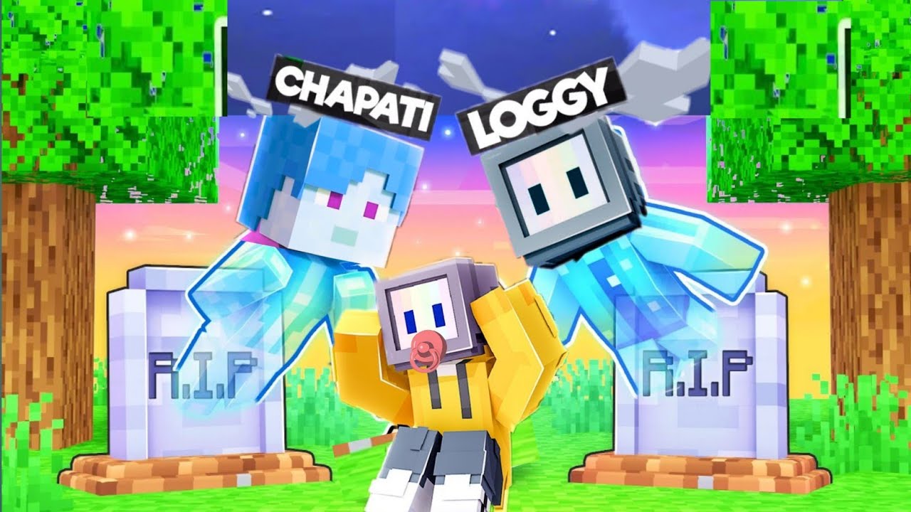 BABY LOGGY FOUND CHAPATI AND LOGGY BHOOT MINECRAFT | Chapati Hindustani ...