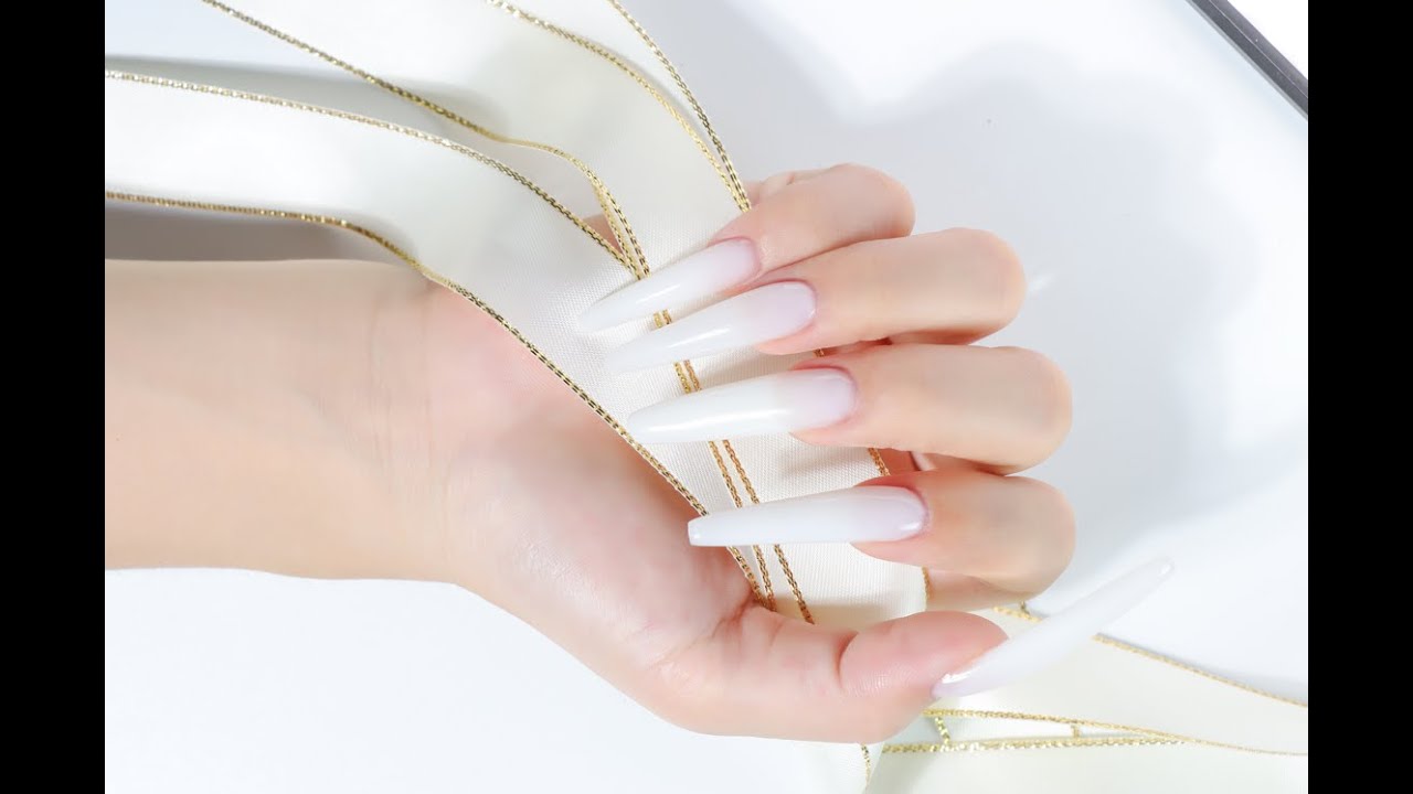 How to use Beautilux Hard Nail Gel with Paper Nail Form - YouTube