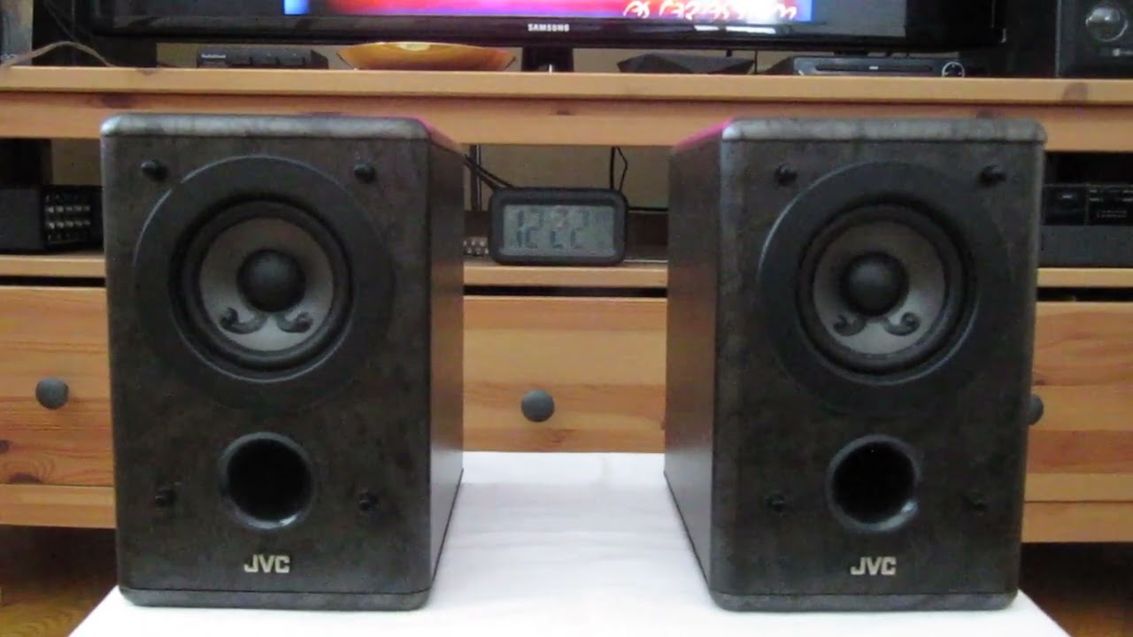 Classic JVC SP-UXT100 3" Ported Satellite Speakers Rare Gray Shaded ...
