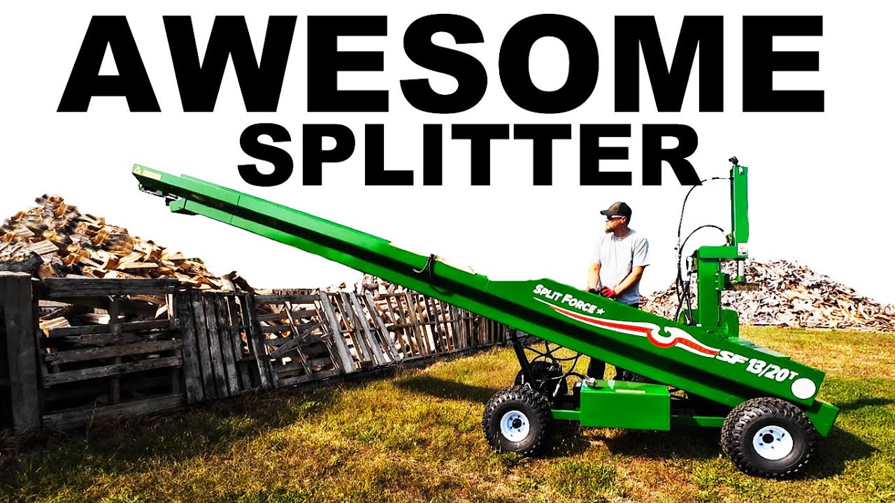 I BROKE A NEW SPLITFORCE 13 22 FIREWOOD LOG SPLITTER! - YouTube