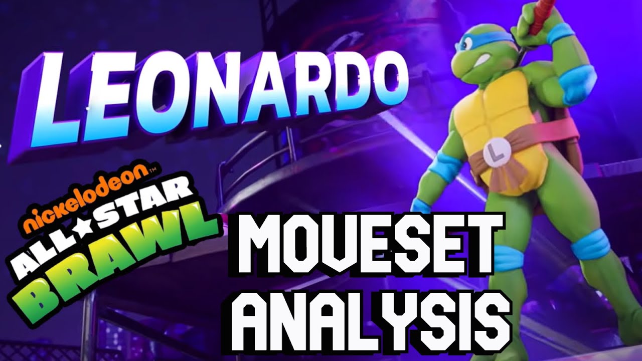 LEONARDO Moveset ANALYSIS Nickelodeon All Star Brawl - YouTube