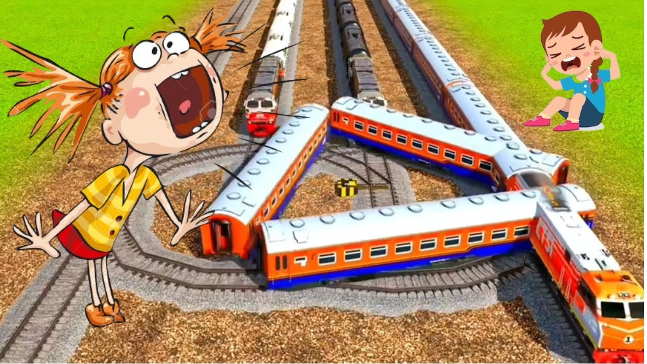 Train Cartoon Video For Kids Fun - The Train Toons - YouTube