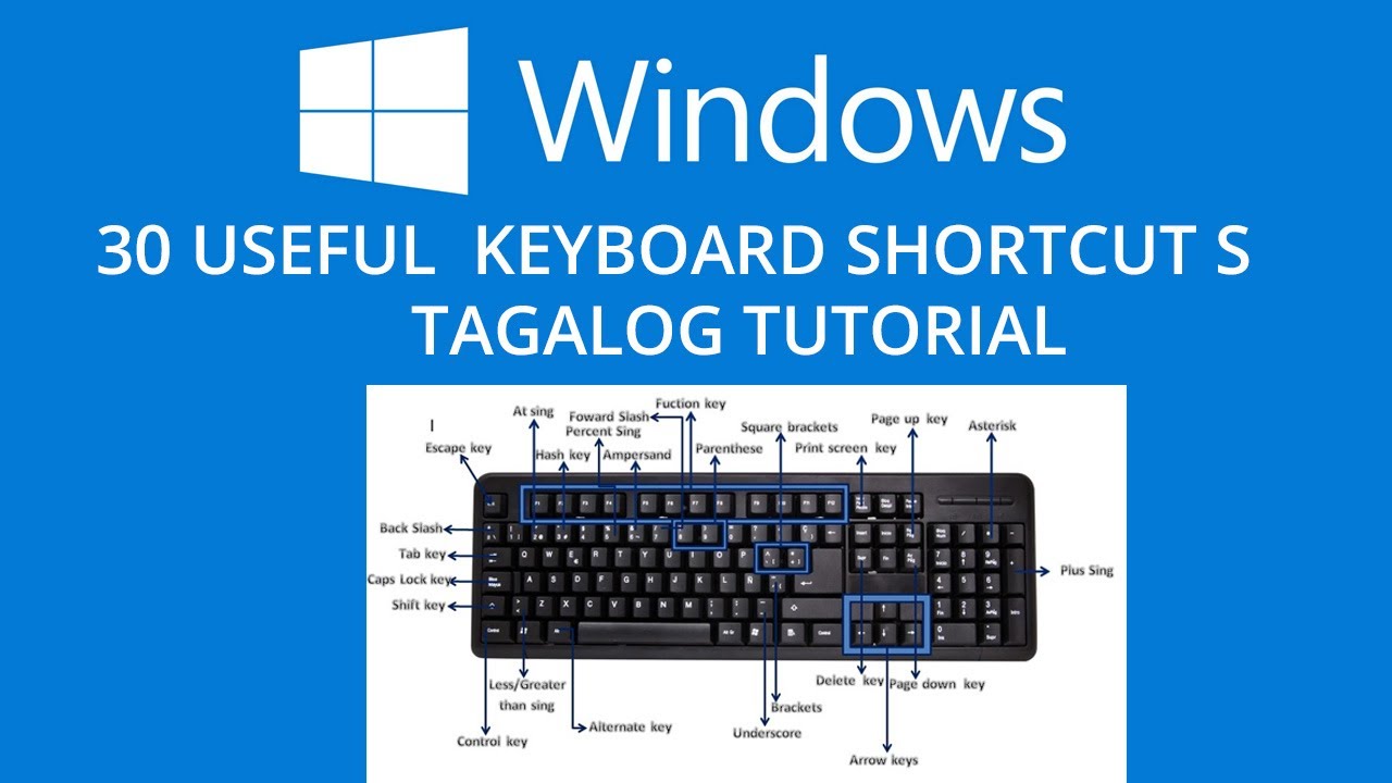 30 Useful Keyboard Shortcut Key | Windows 11 | Tagalog Tutorial - YouTube