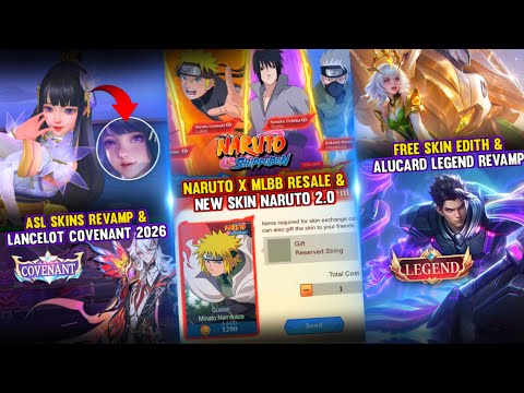 ANNUAL STARLIGHT REVAMP | NARUTO X MLBB RESALE 2026 | FREE SKINS | ALUCARD LEGEND REVAMP UPDATE
