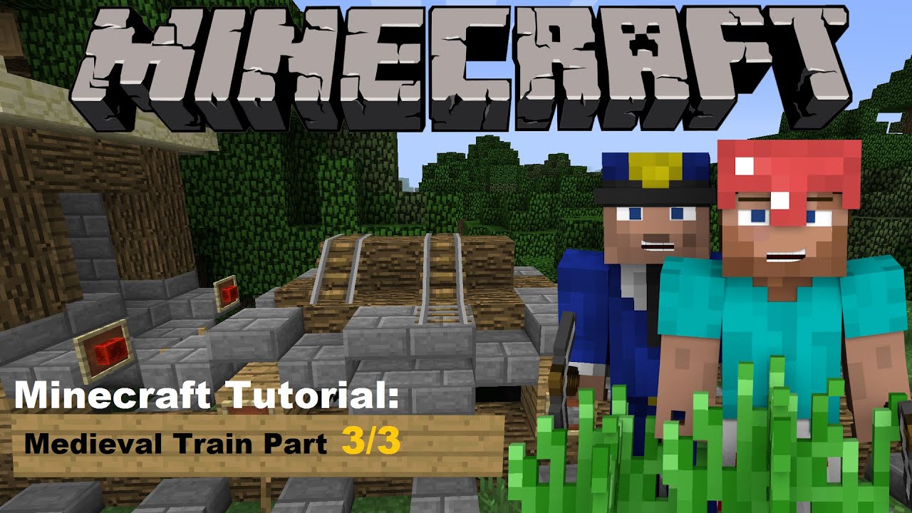 Minecraft Tutorial: Medieval Train Part 3/3 - YouTube