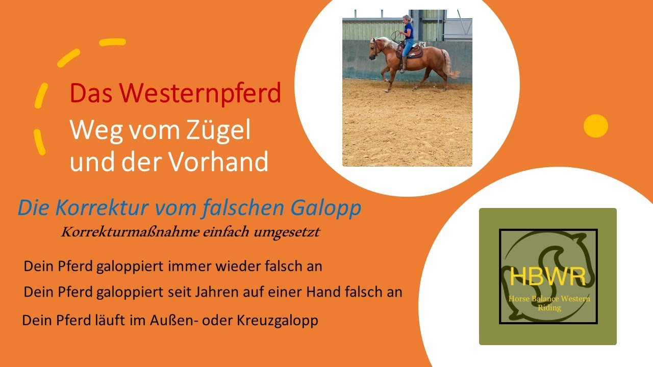 Die Korrektur vom falschen Galopp - YouTube