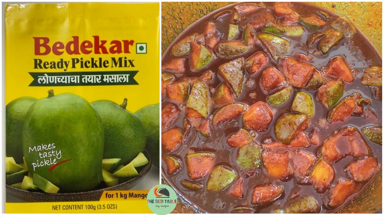 Bedekar Ready Pickle Mix - लोणच्याचा तयार मसाला आणि गूळ घालून केलेले कैरीचे आंबट गोड लोणचे - YouTube