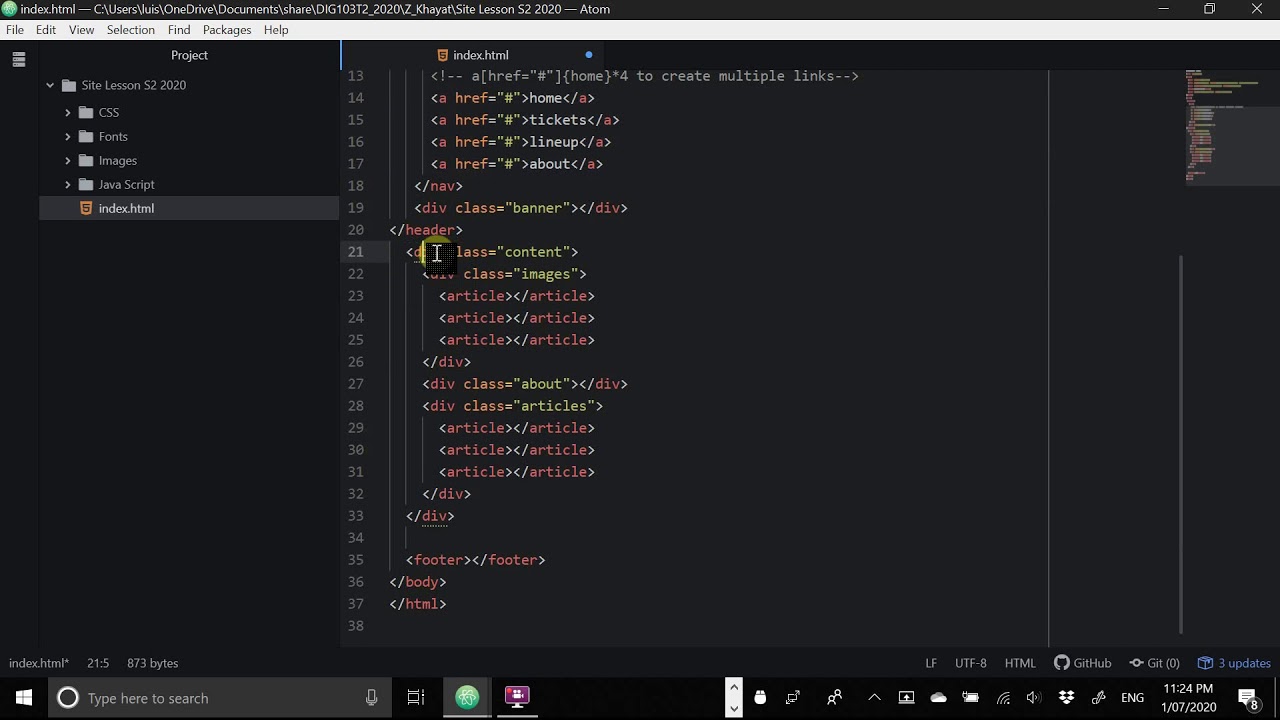 Html Exercise Youtube