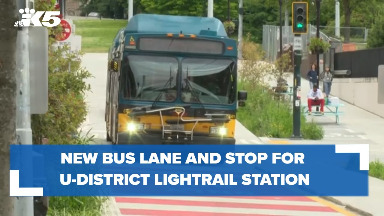 New bus lane and stop provides riders better and safer access to U ...