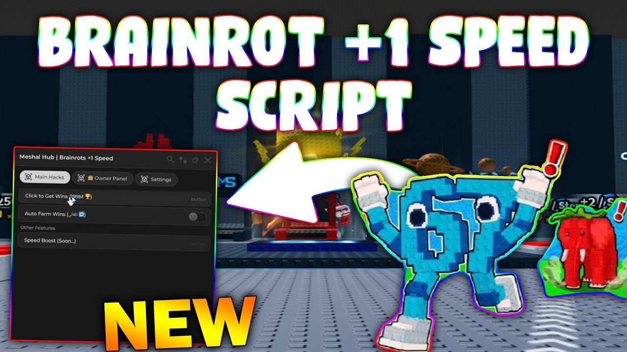 *NEW* Brainrots +1 Speed Per Step Script (PASTEBIN 2026) ( AUTO FARM ...