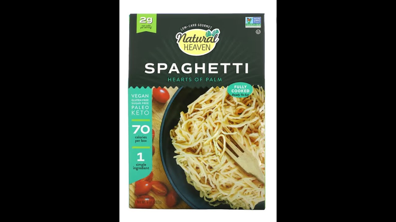 Natural Heaven: Hearts of Palm Pasta - Spaghetti --- NEW RECIPE - YouTube