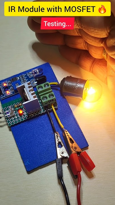 IR Module with MOSFET 🔥 Electronics Project 🔥🔥 #shorts #viralvideo #reels #electroeshu # ...