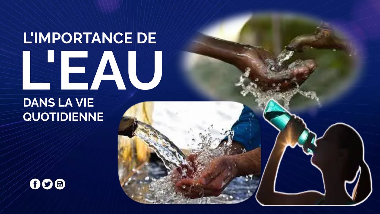 L'IMPORTANCE DE L'EAU DANS NOTRE VIE QUOTIDIENNE - YouTube
