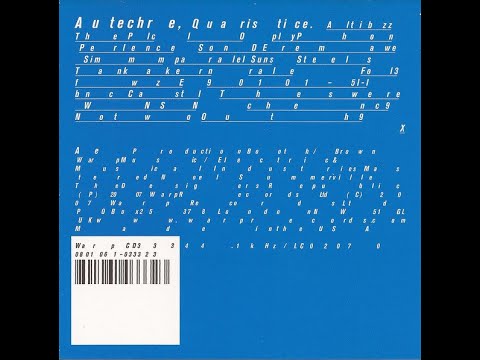 Autechre - Quaristice (Full Album + Bonus Track) - YouTube