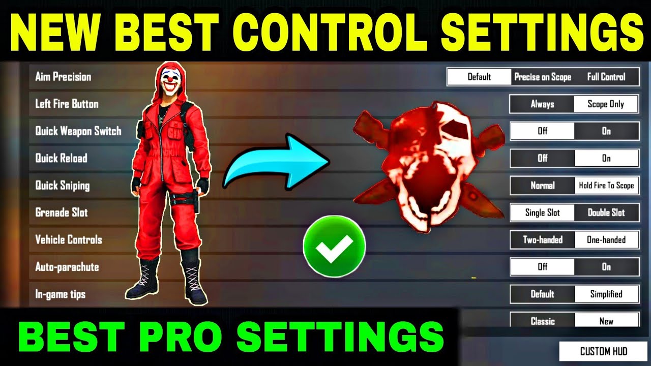 Control Setting Free Fire 🔥| Pro Player Free Fire Setting| New Control ...