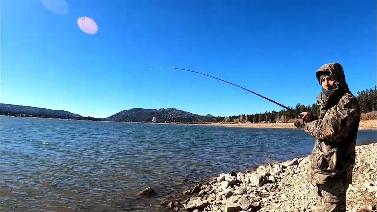 Trout Fishing Big Bear Lake | Hot Mid day bite!! - YouTube