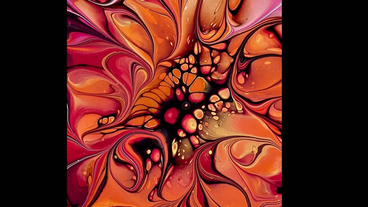 (1251) How to ~Modified Bloom Technique~Acrylic Paint Pouring~Fluid Art ...
