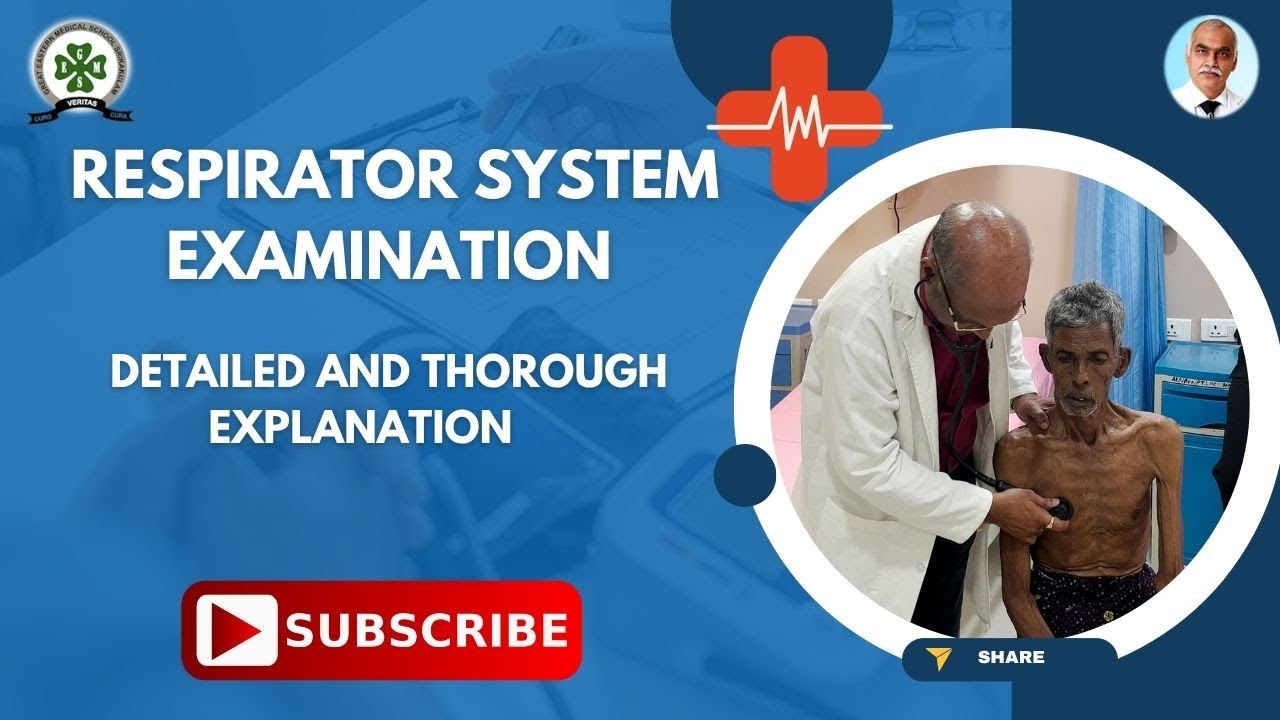 RESPIRATORY SYSTEM EXAMINATION|COMPLETE|THOROUGH EXPLANATION| FULL CASE ...