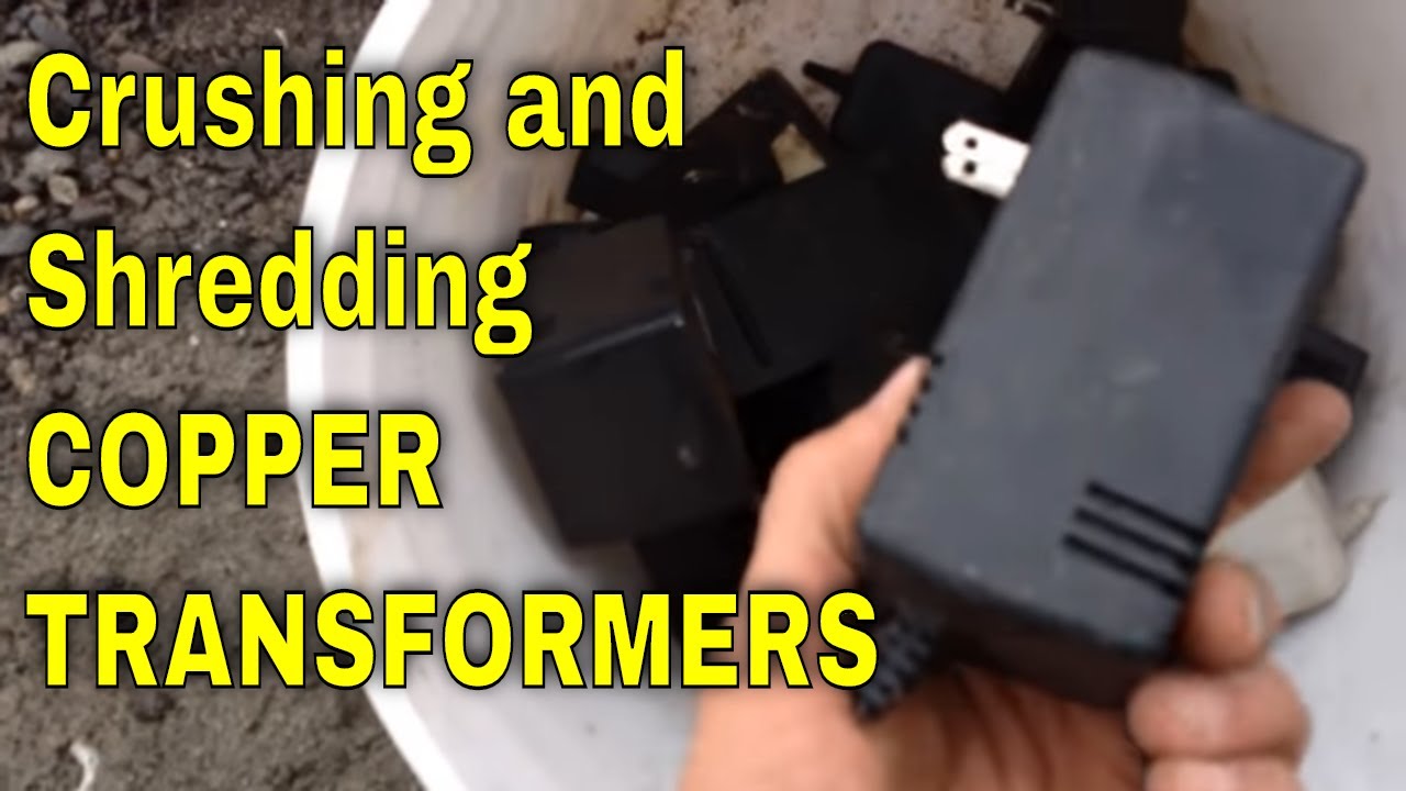 Shredding, Recycling, Cleaning Copper Wire Transformers In Scrap Hammer ...