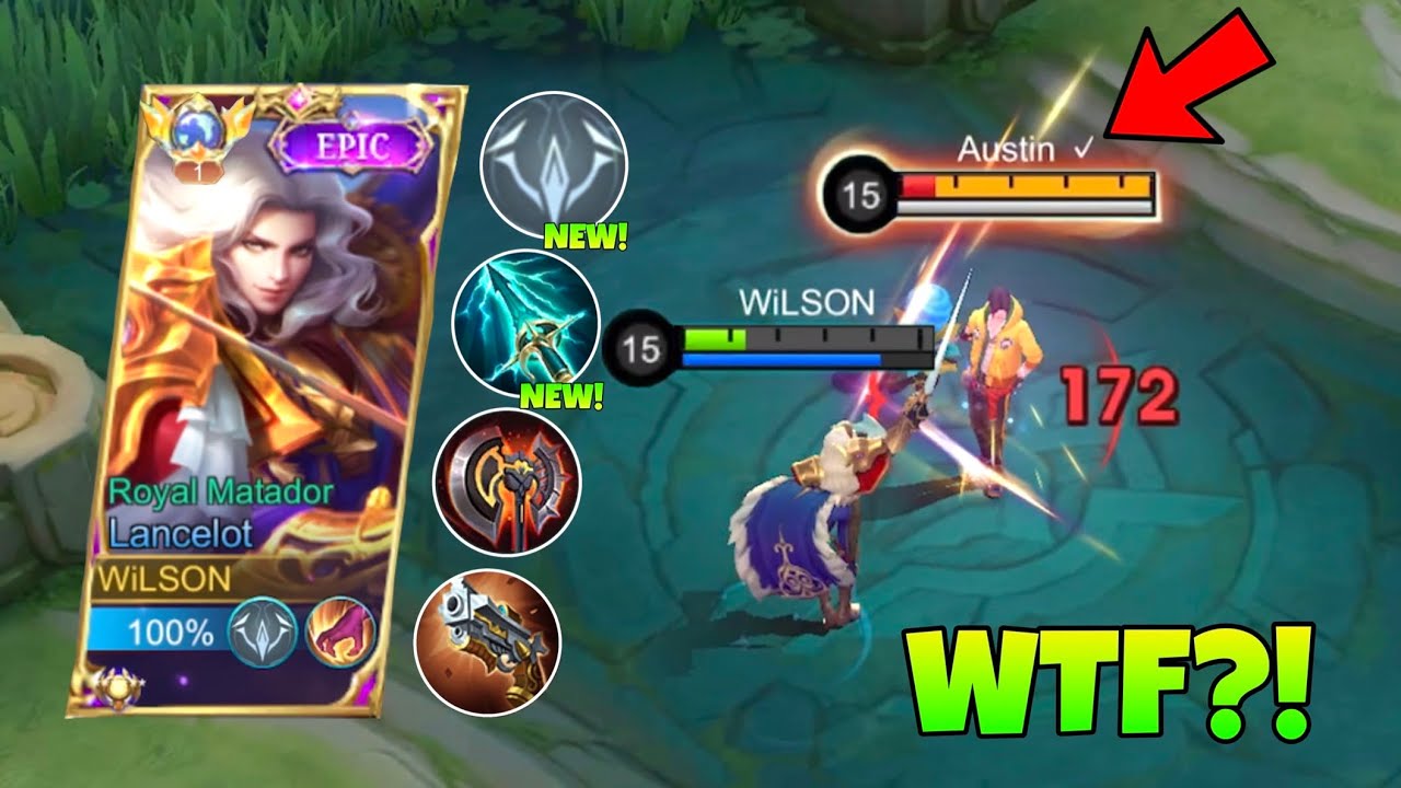 NEW UPDATED LANCELOT BUILD & EMBLEM FOR ONE SHOT!! (CRAZY DAMAGE😱 ...