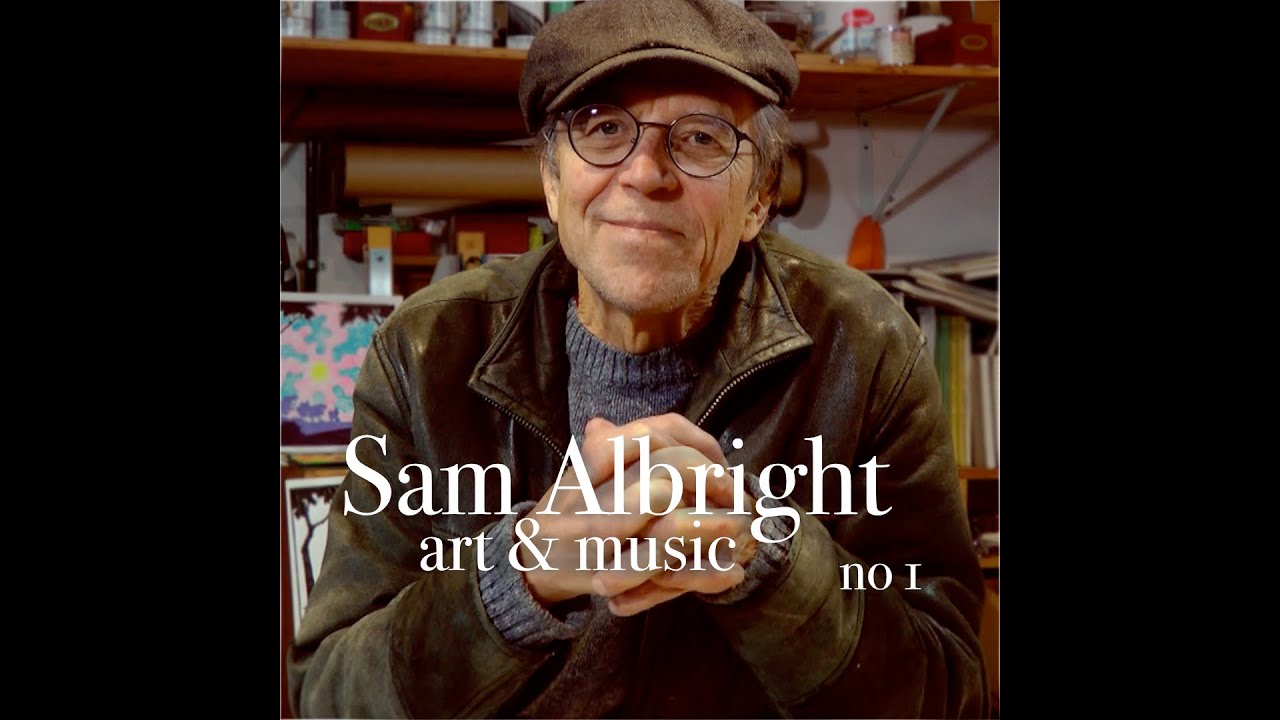 Sam Albright watercolor painting demo to his moody instrumental, "Nine ...