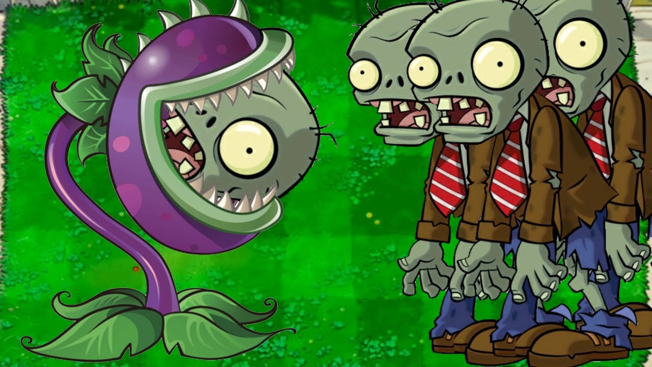 Chomper SUPER eat zombies| Level 10 | Plants vs Zombies - YouTube