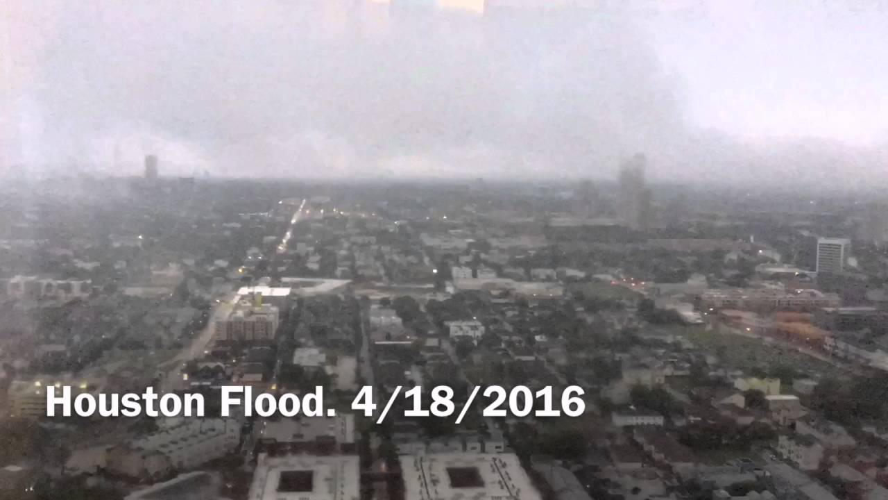 Time Lapse of the Houston Flood on 4/18/2016 - YouTube