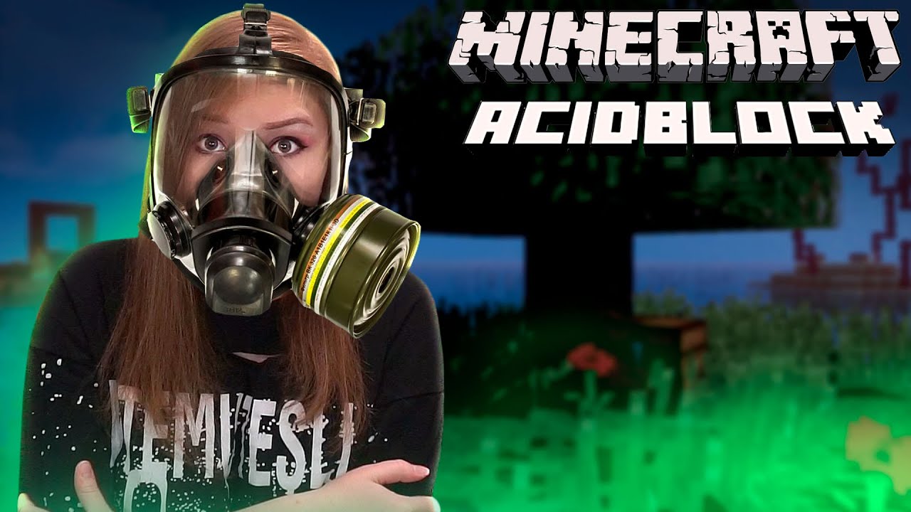 ОКРУЖЕНА ТОКСИЧНЫМ ОКЕАНОМ! [Прохождение карты Minecraft Acid block v.1 ...