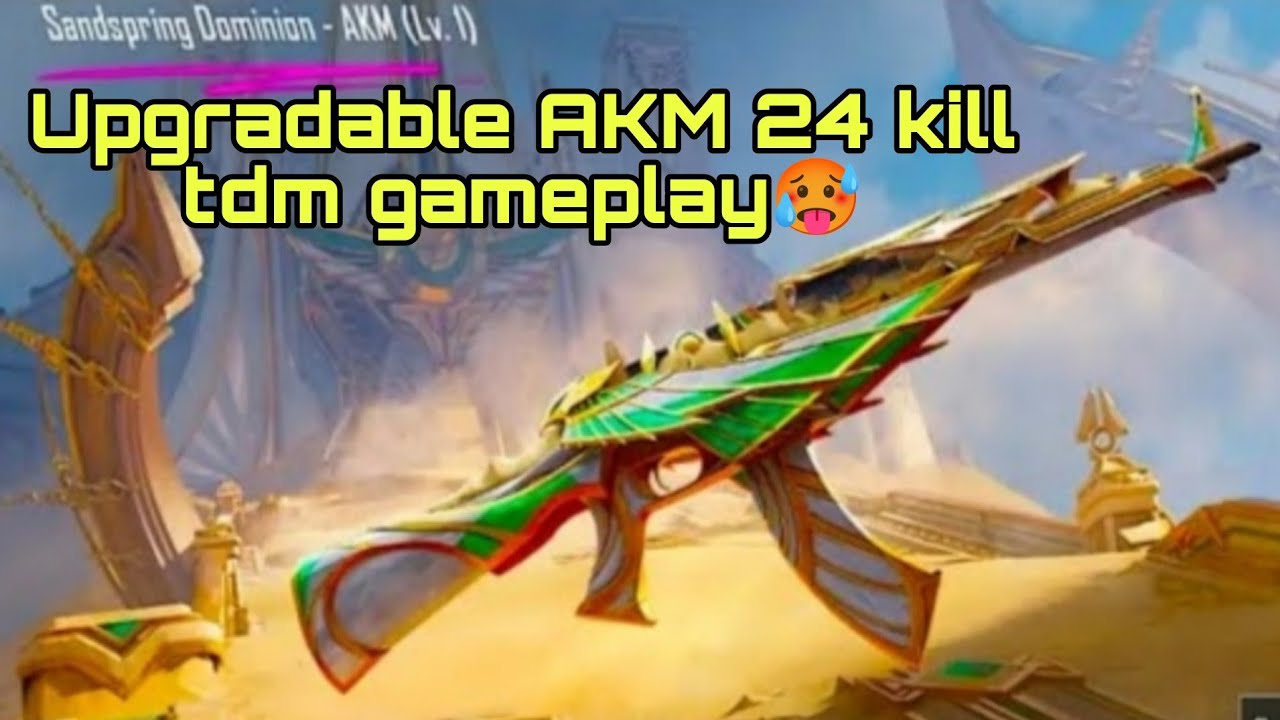 New Upgradable AKM 24 kill bgmi tdm gameplay🥵 - YouTube