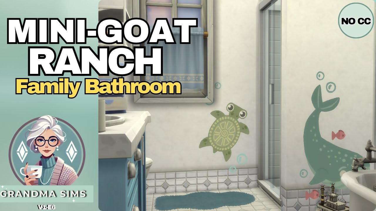 Cozy Family Bathroom & Kids Play Area | Sims 4 Ranch House - YouTube