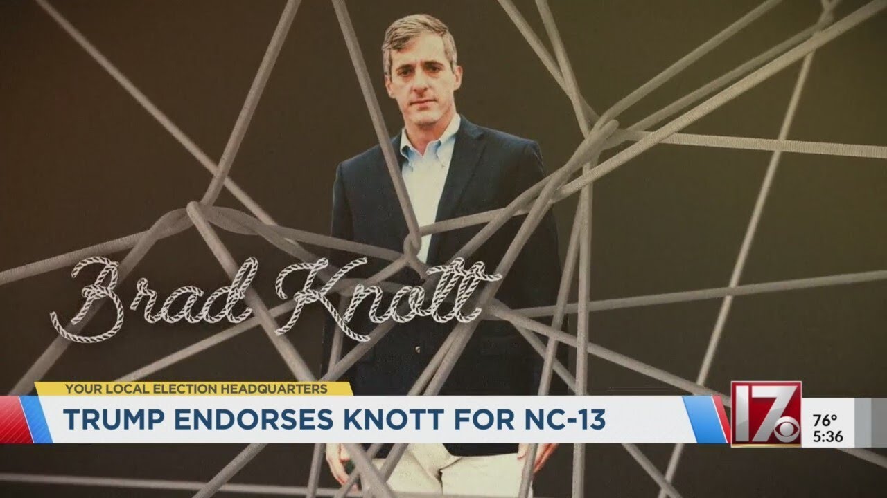 Former President Trump endorses Knott for NC-13 race - YouTube
