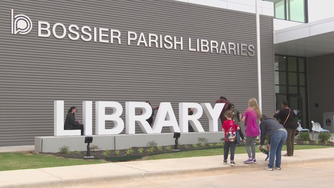 Grand opening: Bossier Parish Central complex library - YouTube