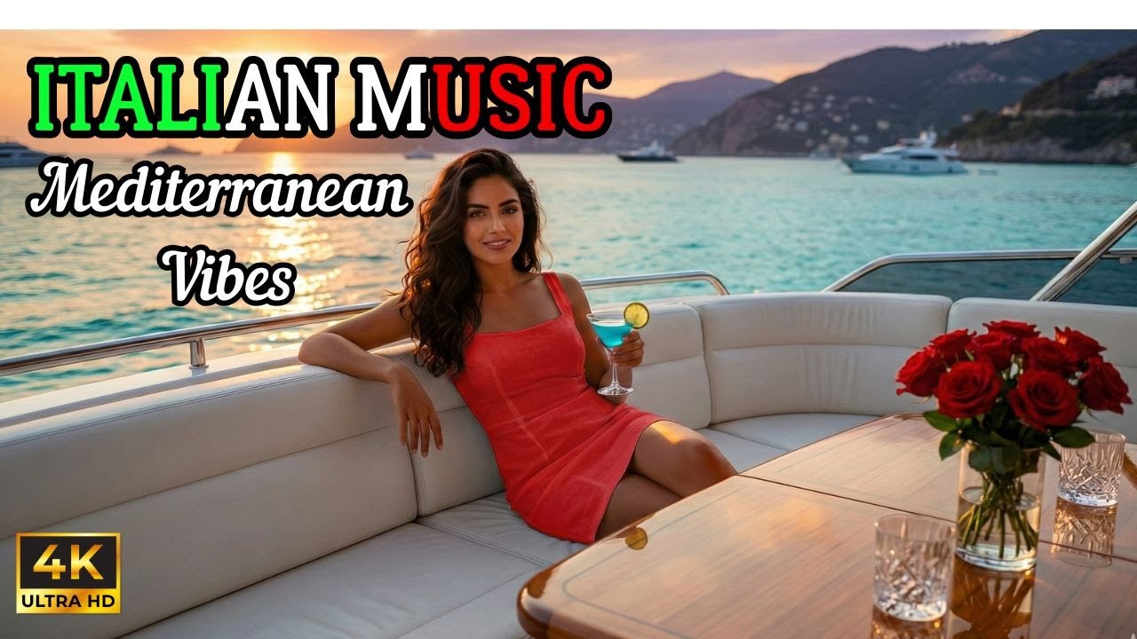 🎶 Italian Vibes & Mediterranean Music 🎶 Scenic Amalfi Coast & Lake Como ...