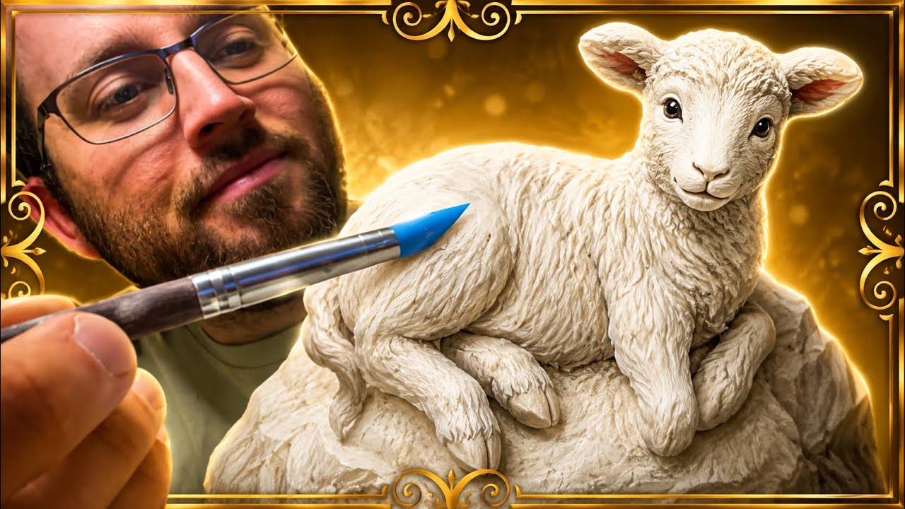 Learn to Sculpt, A Lamb from Clay, Easy to follow art tutorial - YouTube