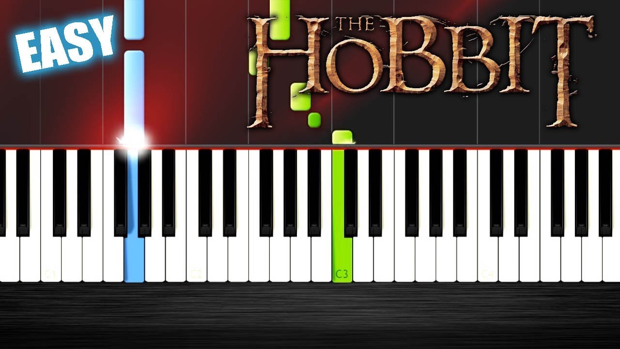 Misty Mountains - The Hobbit - EASY Piano Tutorial by PlutaX ...
