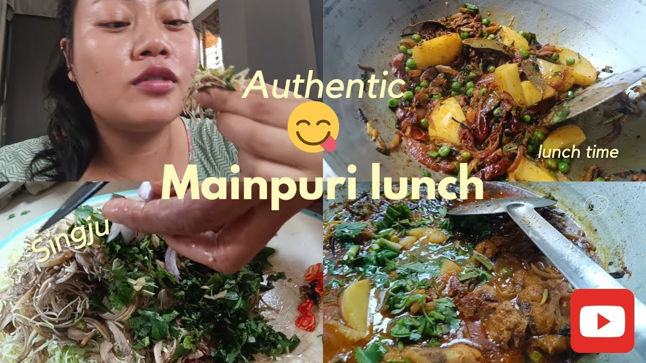 Authentic Manipuri Lunch //Singju Recipe //Fish Curry//Fish Innards ...
