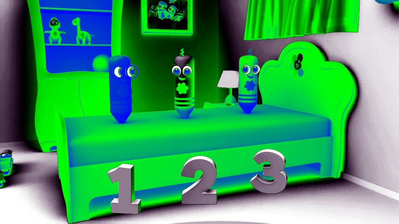 Three Little Crayon Jumping In The Bed | Video Effects | Sponsored by ...