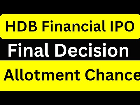 HDB financial IPO final decision | HDB IPO gmp | HDB IPO allotment ...