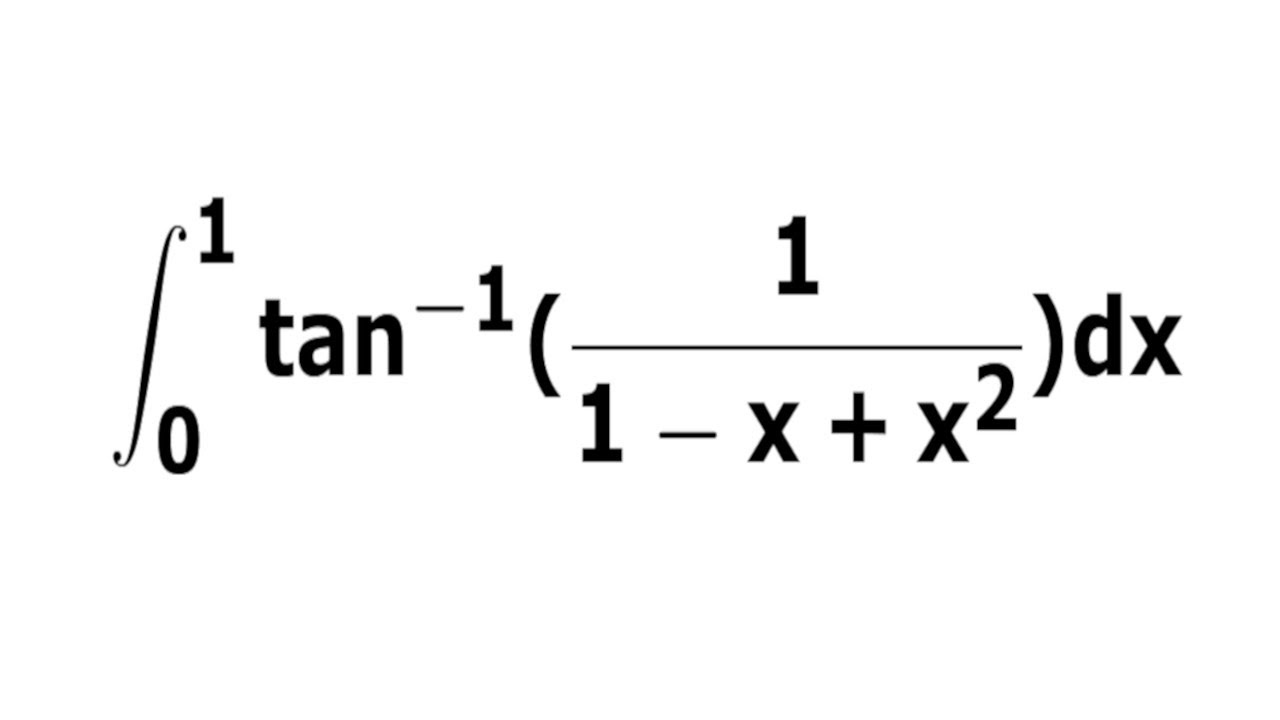 This one was tricky integral |Daily integral problem -42 - YouTube