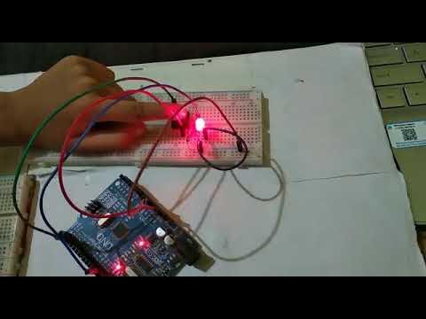 Controlling the led using pushbutton - YouTube