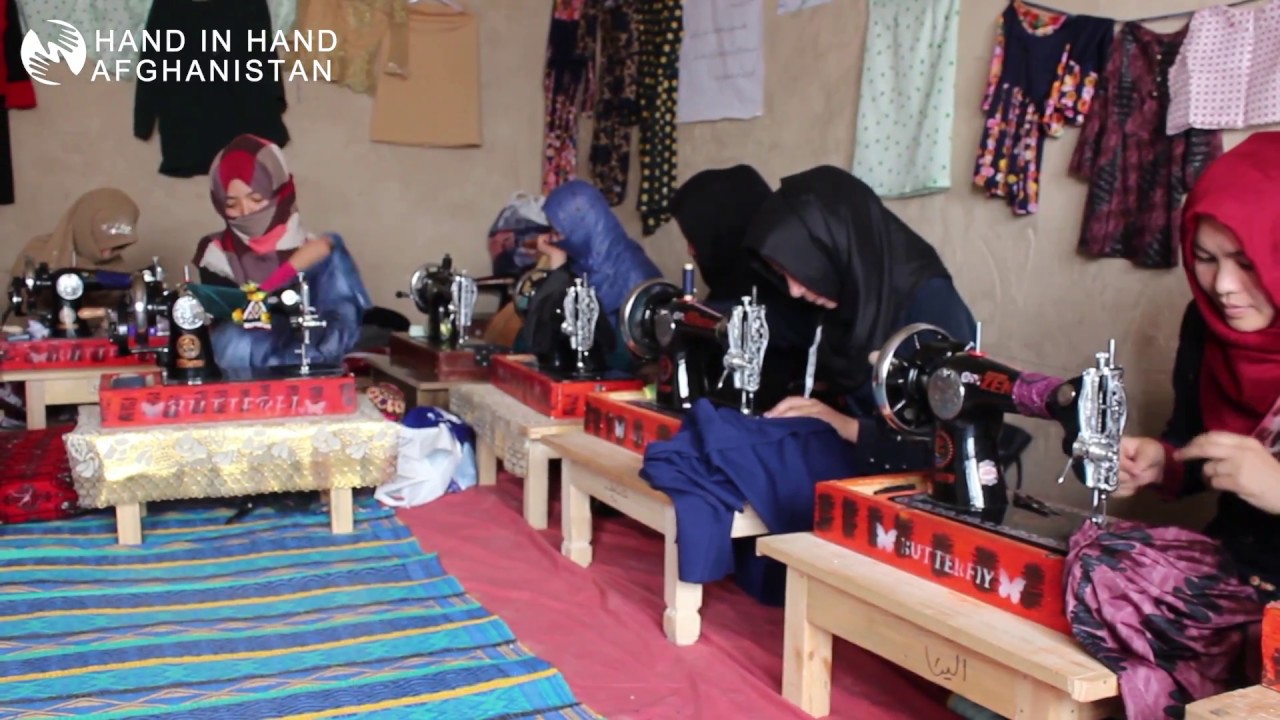 Hand in Hand Afghanistan enables women to learn skills - YouTube
