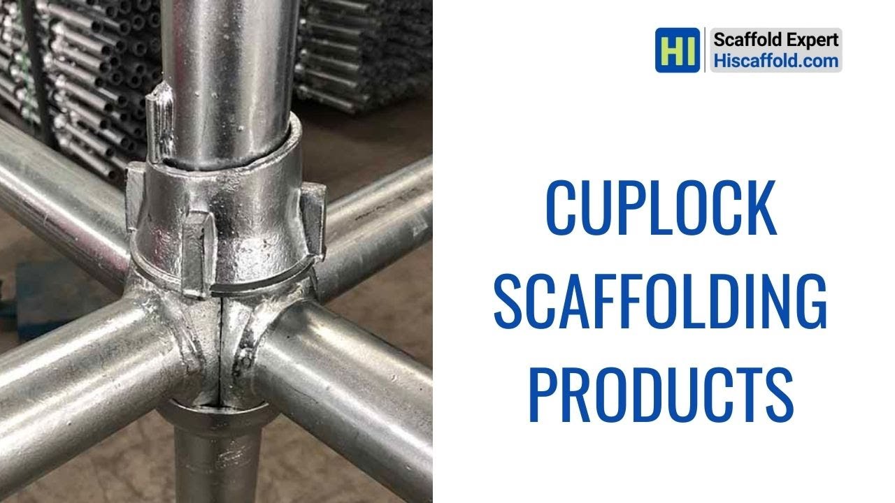 cuplock scaffolding vertical standards hot dipped galvanized - YouTube