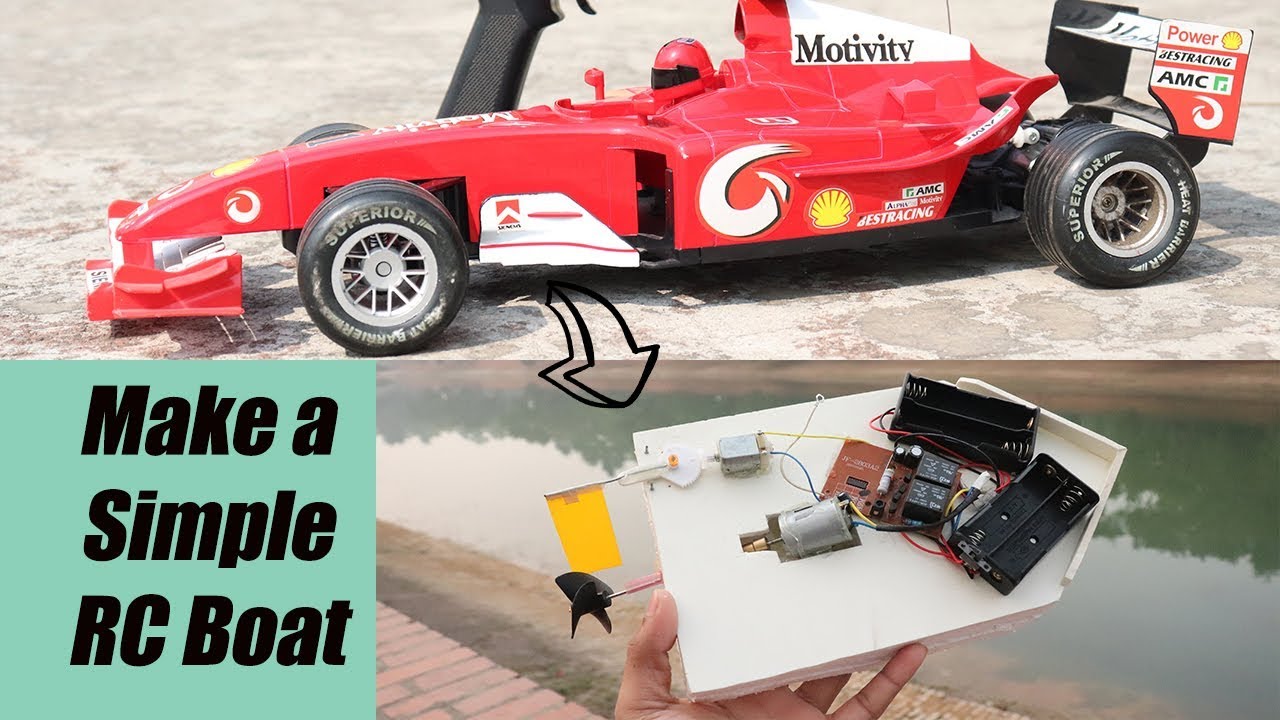 RC CAR TO RC BOAT How TO make - YouTube