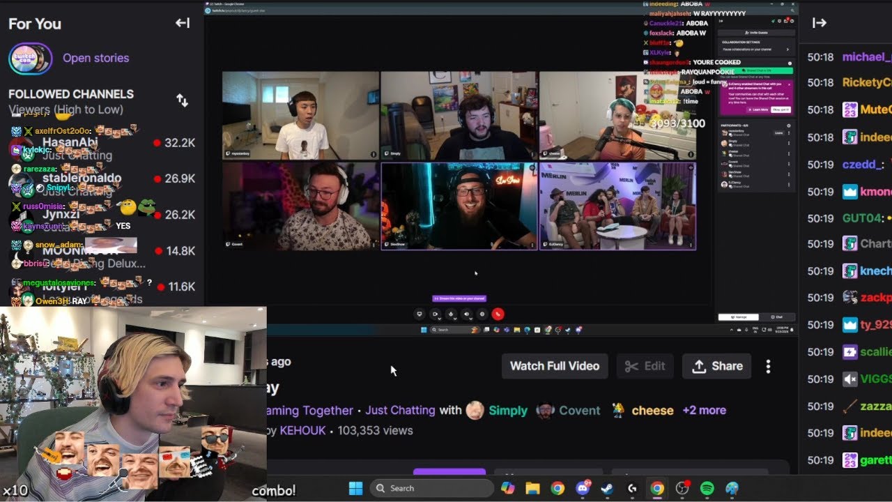 xQc Reacts to Twitch CEO Inviting Ray on Stream just to Ban him - YouTube