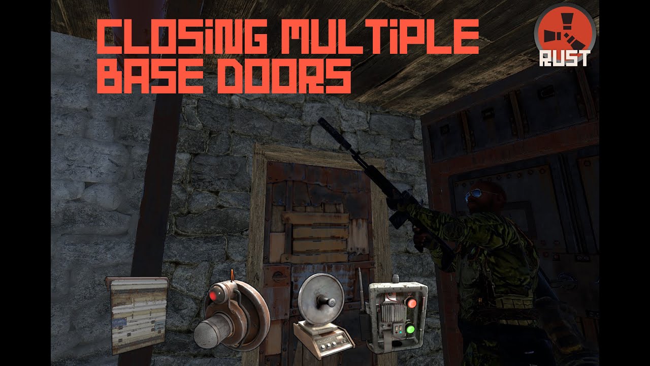 Rust : Closing Base Doors using HBHF & Smart Devices - YouTube