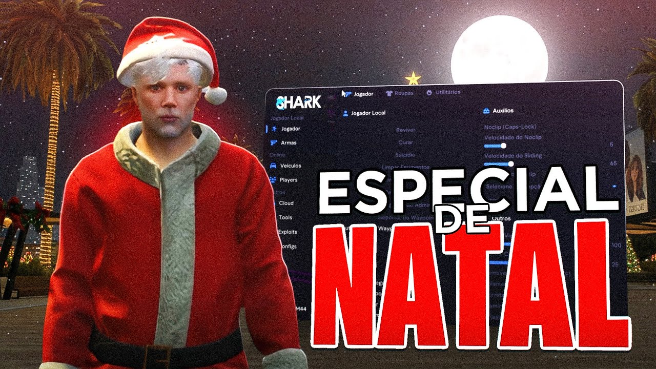 ESPECIAL NATAL NO GTA RP COM SHARK MENU - YouTube