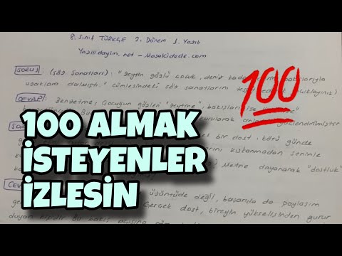 8.Sınıf Türkçe 2.Dönem 1.Yazılı
