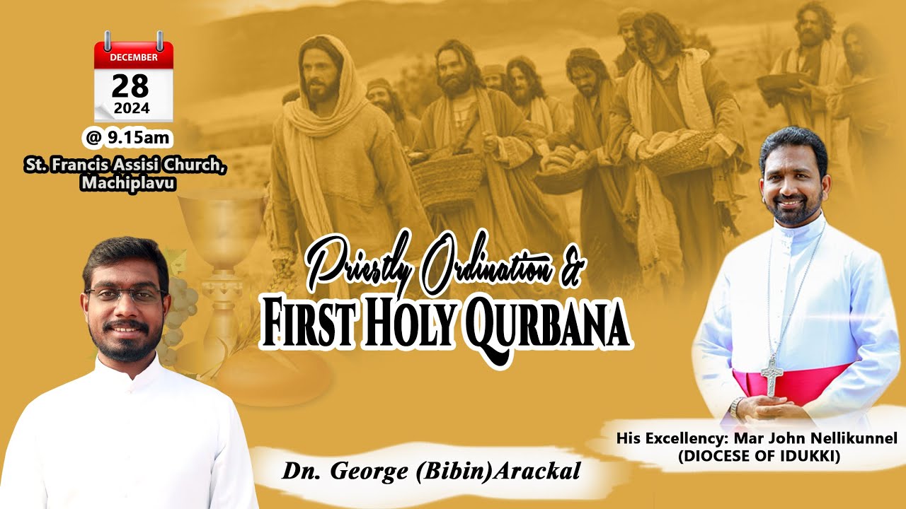 🔴LIVE/Priestly Ordination & First Holy Qurbana/Dn. George (Bibin ...