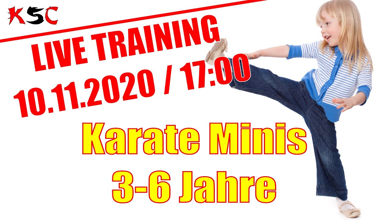 Karate Minis 3-6 Training 10.11.2020 LIVE - YouTube