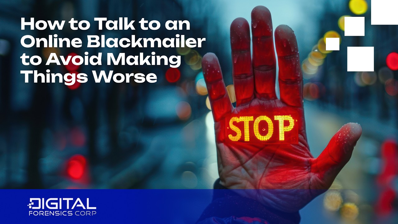 How to Talk to an Online Blackmailer to Avoid Making Things Worse - YouTube